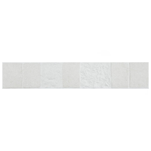 Merola Tile Blend 3" x 17.5" Porcelain Stone Look Subway Wall Tile ...