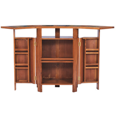 Loon Peak® Barnes Teak Home Bar & Reviews | Wayfair