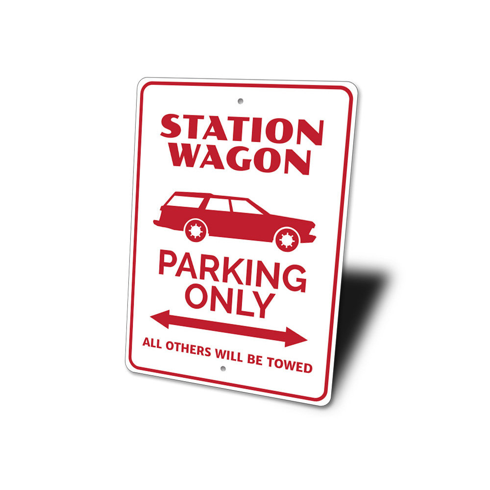 Lizton Sign Shop, Inc Station Wagon Parking Aluminum Sign | Wayfair