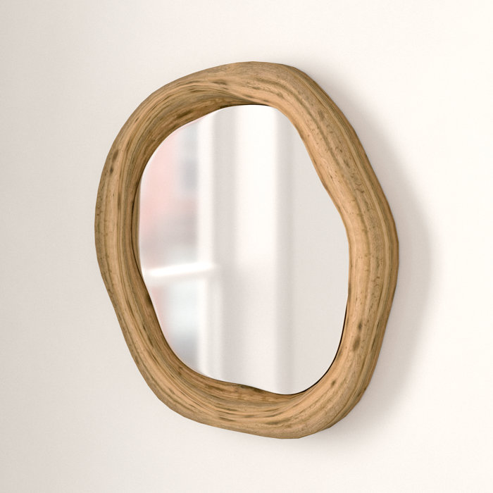 Union Rustic Alphie Asymmetrical Wood Mirror & Reviews | Wayfair