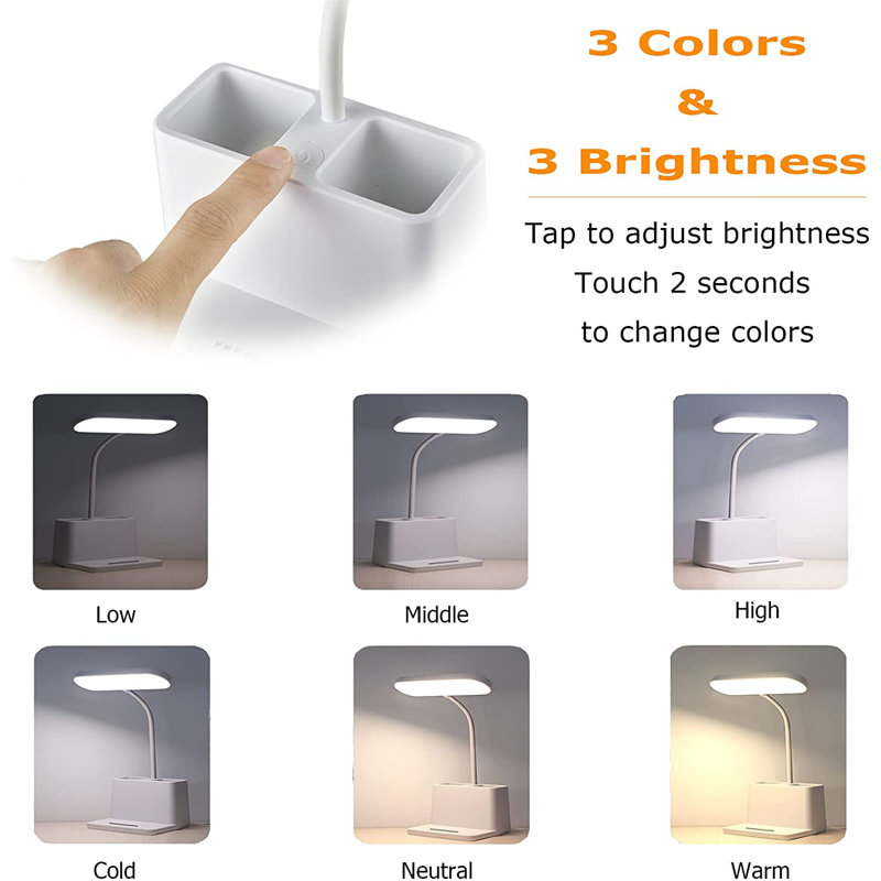 Ebern Designs Adjustable USB Desk Lamp & Reviews | Wayfair