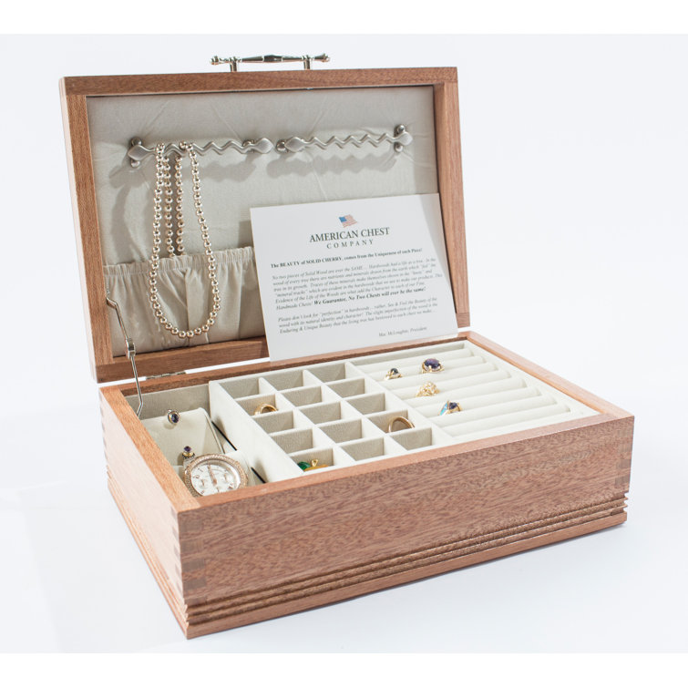 American Chest Rustic Jewelry Box & Reviews | Wayfair