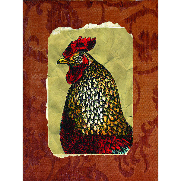 August Grove® Rooster Momento - Wrapped Canvas Print | Wayfair