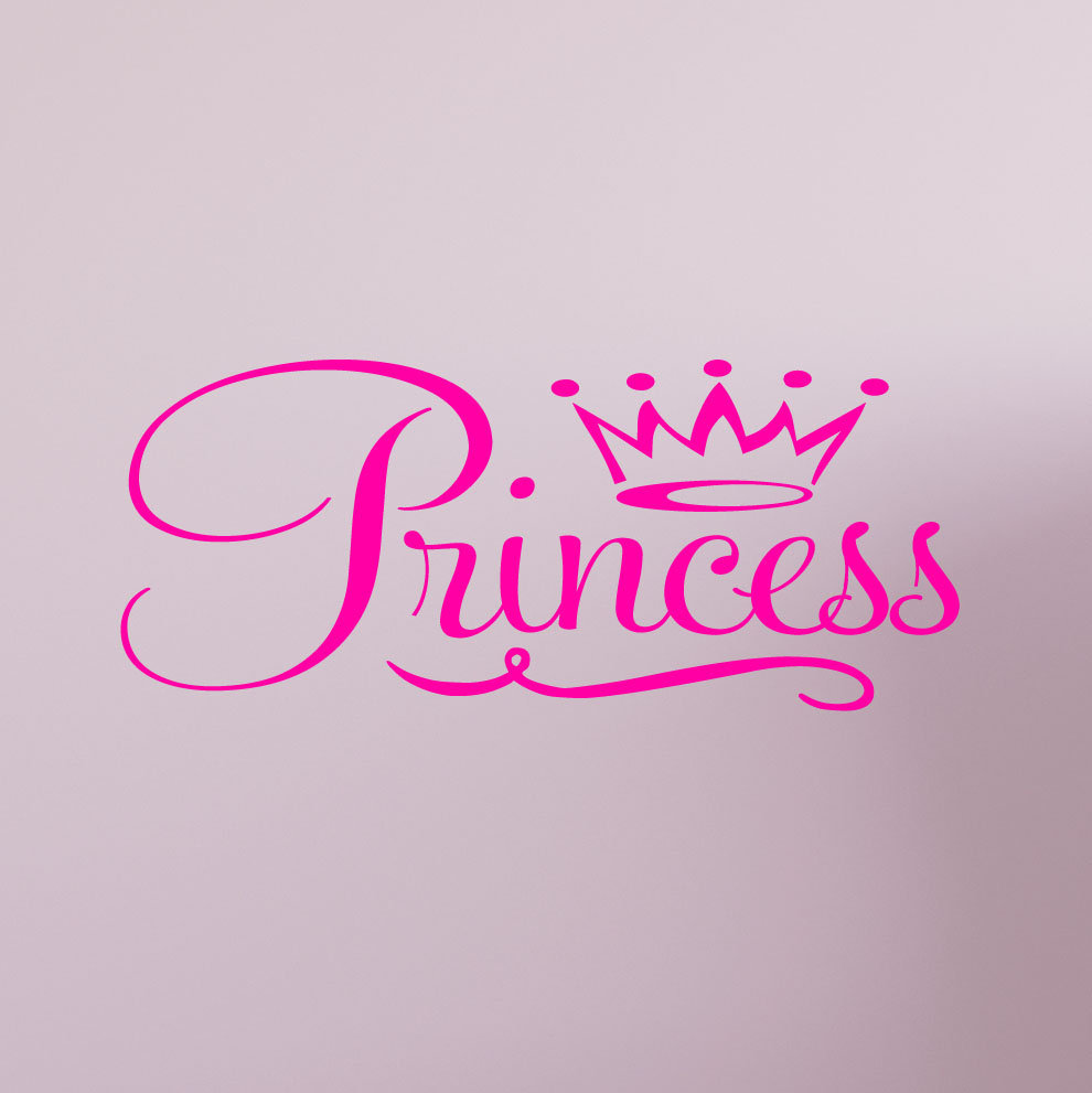 Innovative Stencils Princess Crown Vinyl Nursery Wall Decal | Wayfair