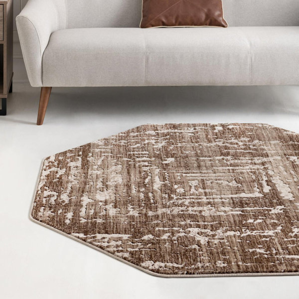 17 Stories Performance Chocolate Brown Rug | Wayfair