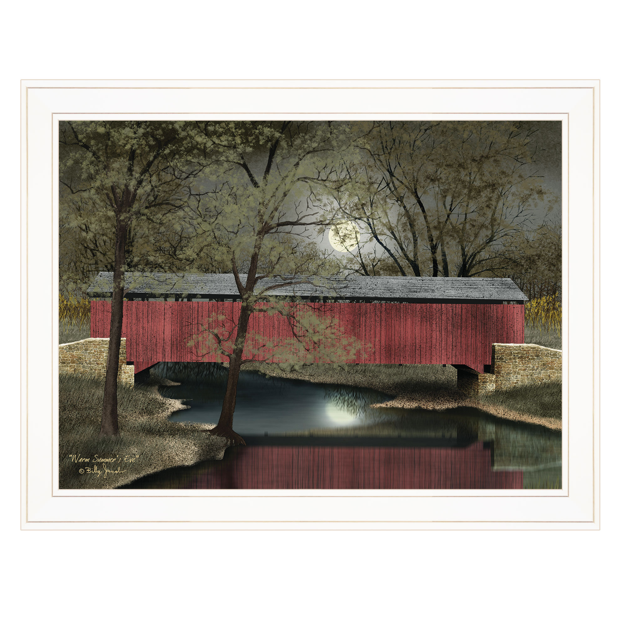 Loon Peak® "Warm Summer's Eve" Framed Wall Art for Living Room, Bedroom ...