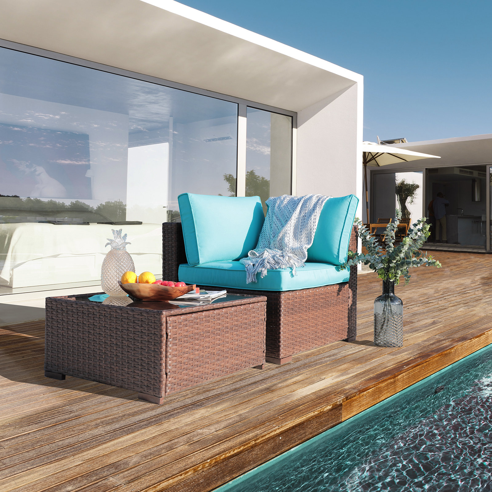 Latitude Run® Giga Outdoor Seating Group with Cushions | Wayfair