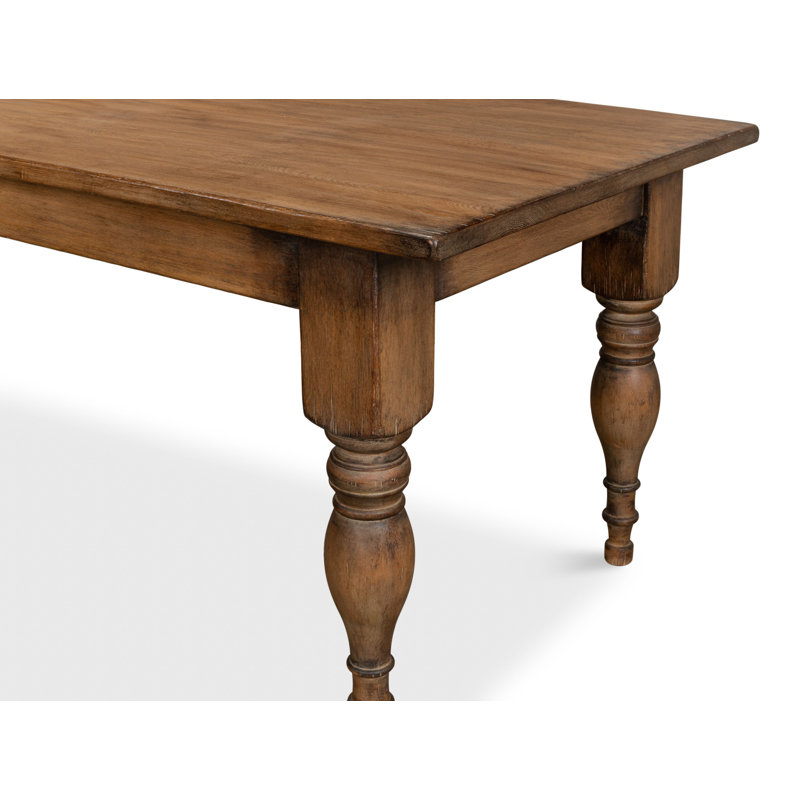 Sarreid Ltd 83'' Pine Solid Wood Dining Table | Wayfair