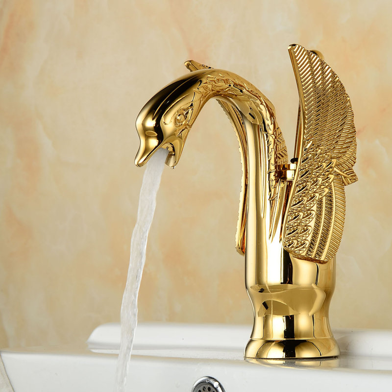 VIBRANTBATH Single Hole Faucet Single-handle Bathroom Faucet with Drain ...