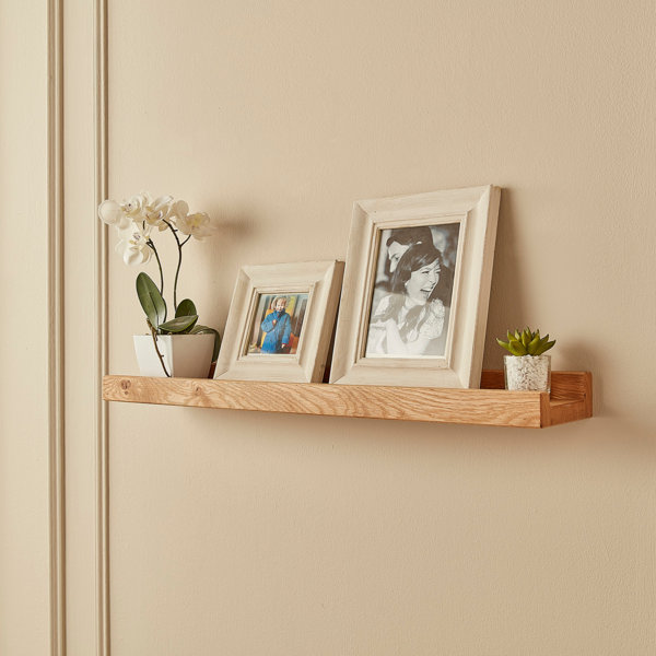 Alpen Home Dunia Oak Solid Wood Picture Ledge | Wayfair.co.uk