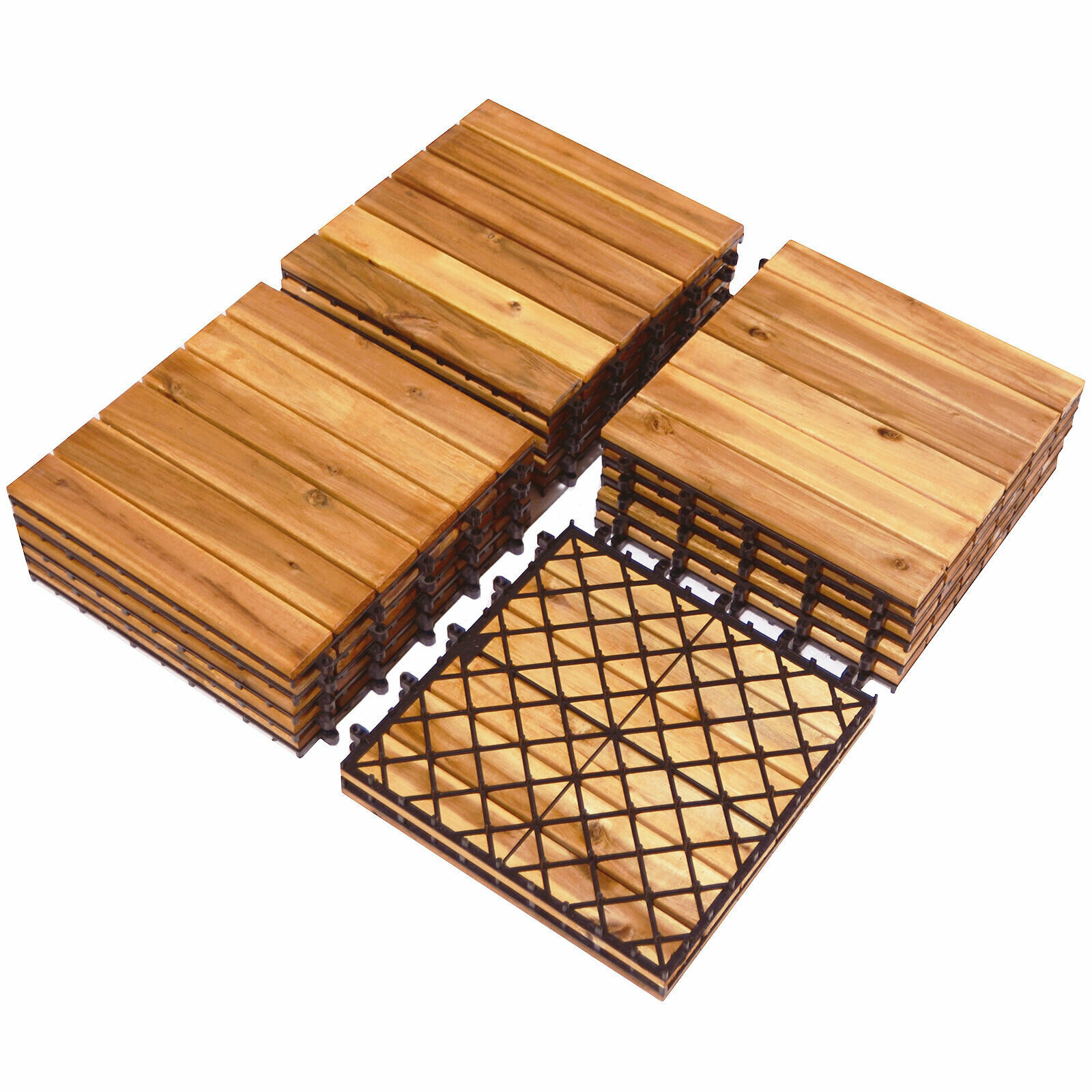Topbuy 27 Piece Patio Interlocking Tile & Reviews | Wayfair