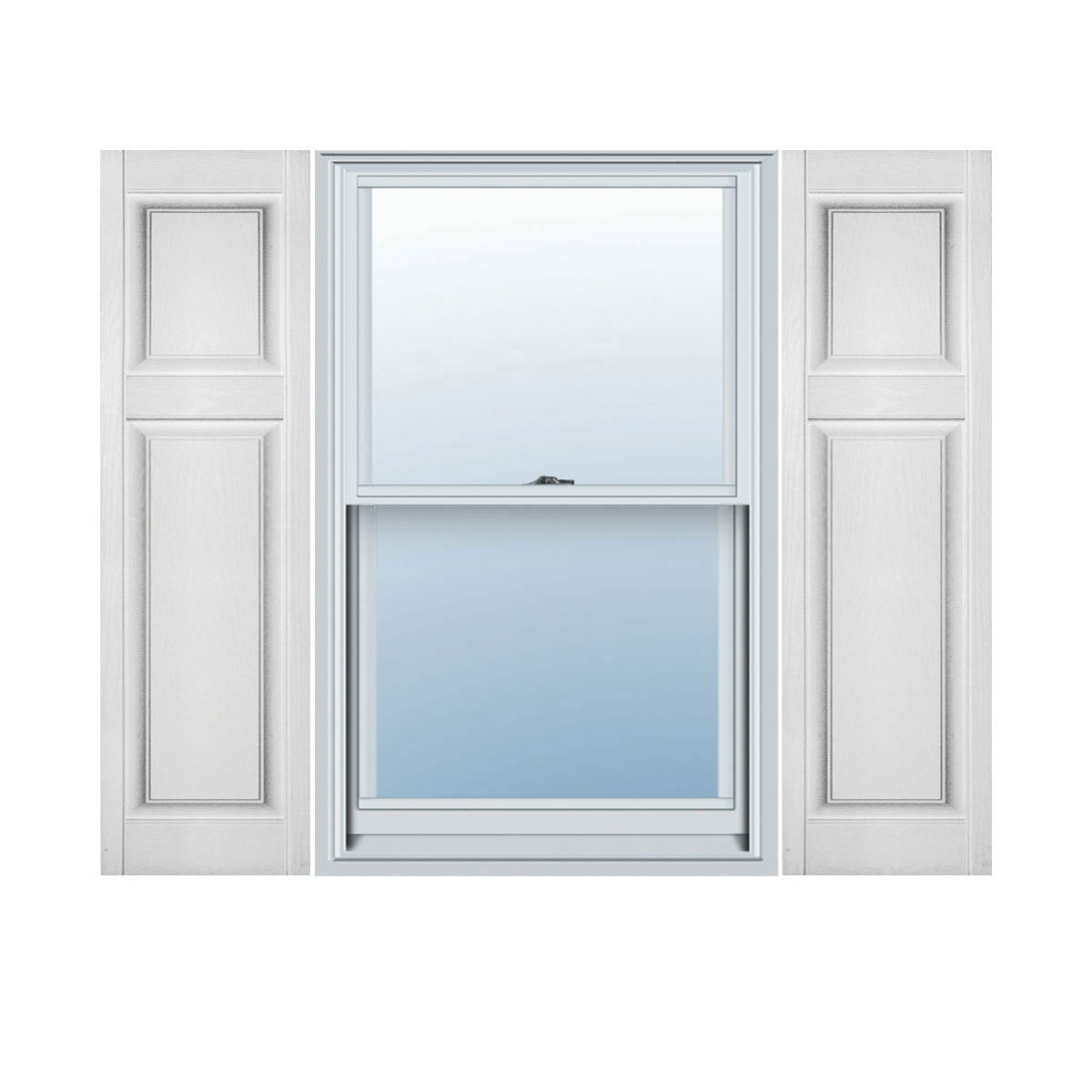 MidAmerica Cottage Style Double Panel Shutters with Installation ...