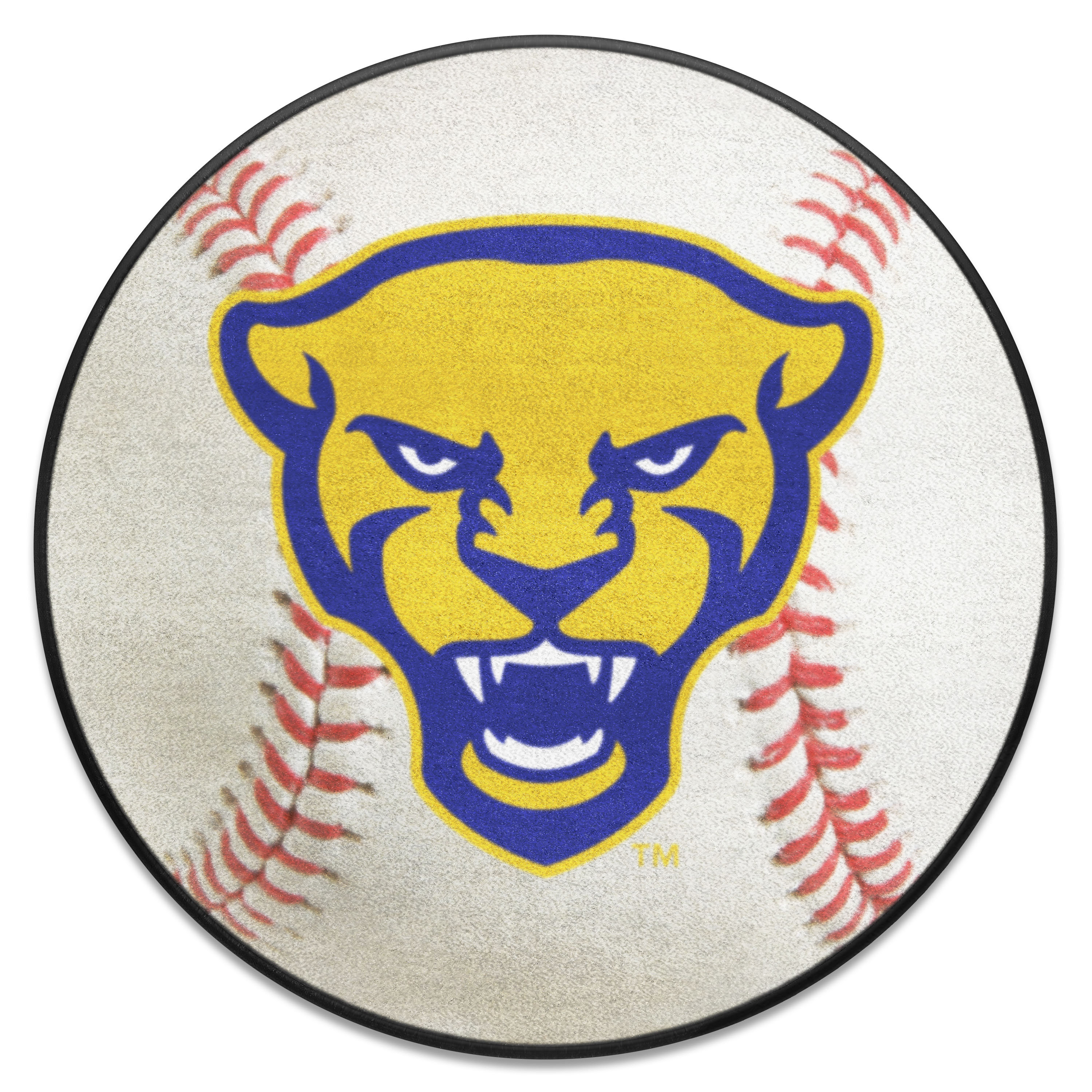 FANMATS Pitt_Pitt Panthers Baseball Rug, Panther Logo - 27In. Diameter ...