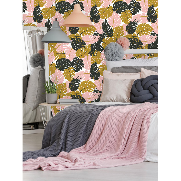 Bay Isle Home Aquavia Peel & Stick Floral Wallpaper | Wayfair