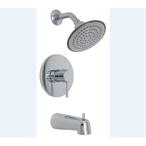 Proflo Tub And Shower Trim Package With 1.75 GPM Single Function Shower ...