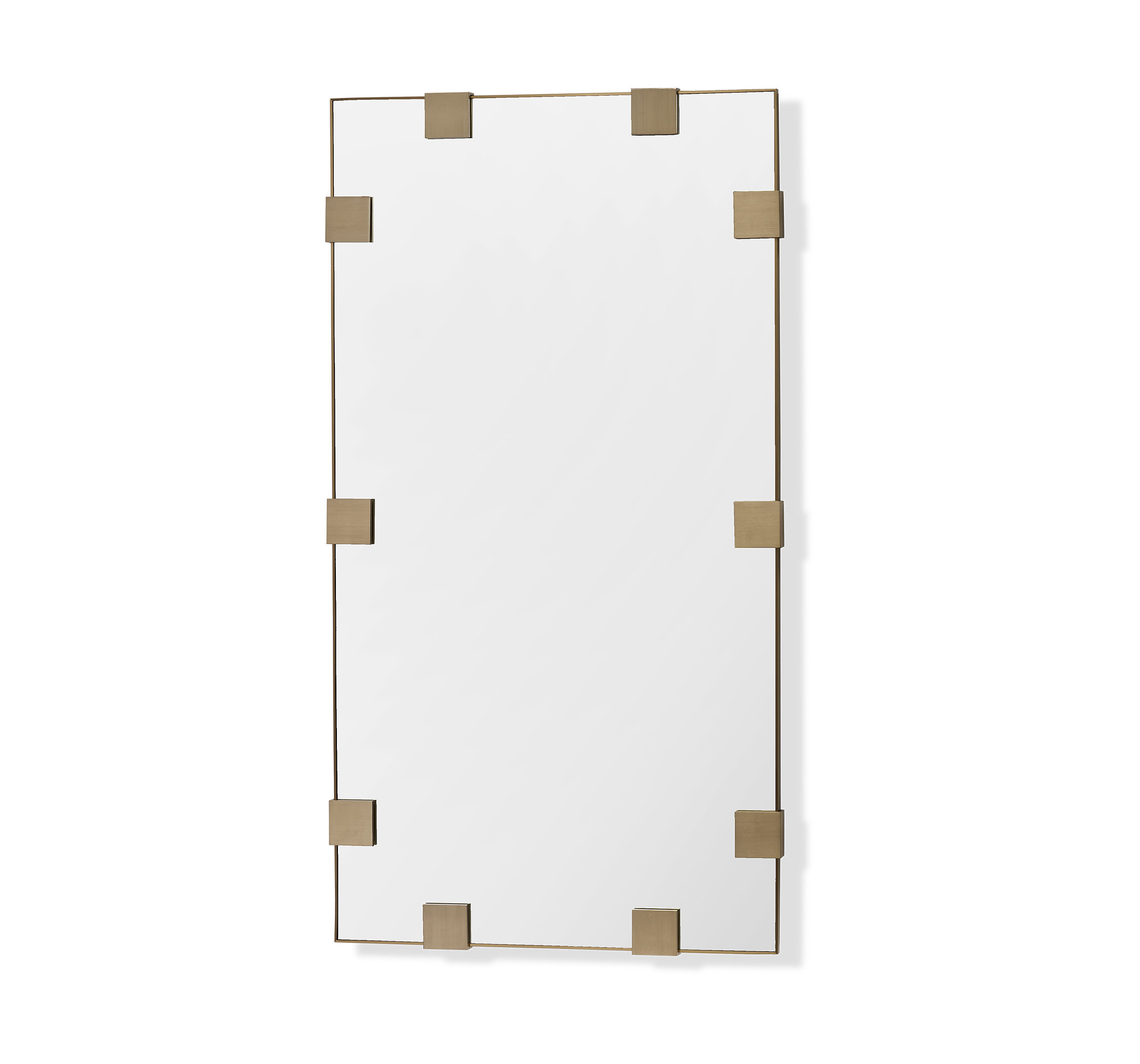 Interlude Nippon Rectangle Metal Wall Mirror | Wayfair