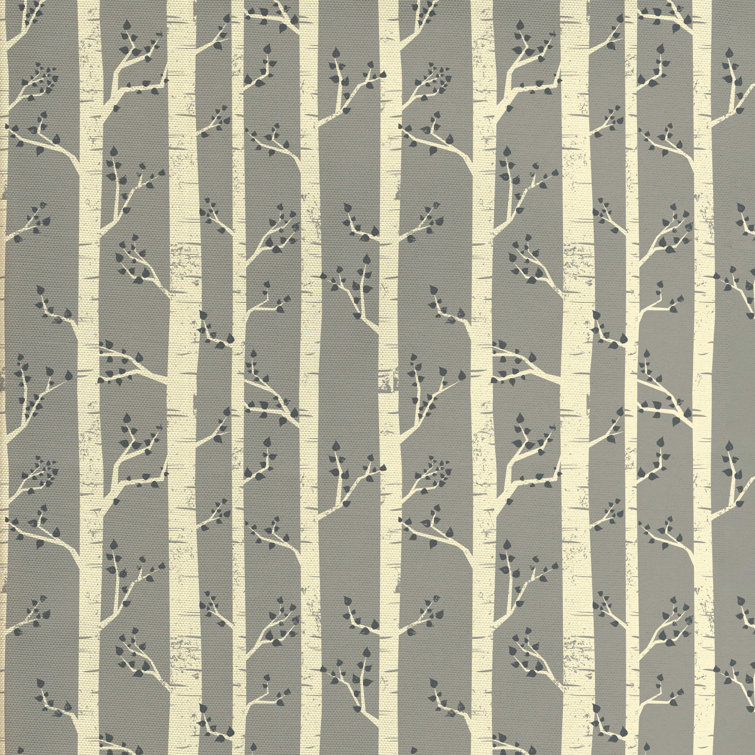 East Urban Home Birch Tree Branches Fabric | Wayfair