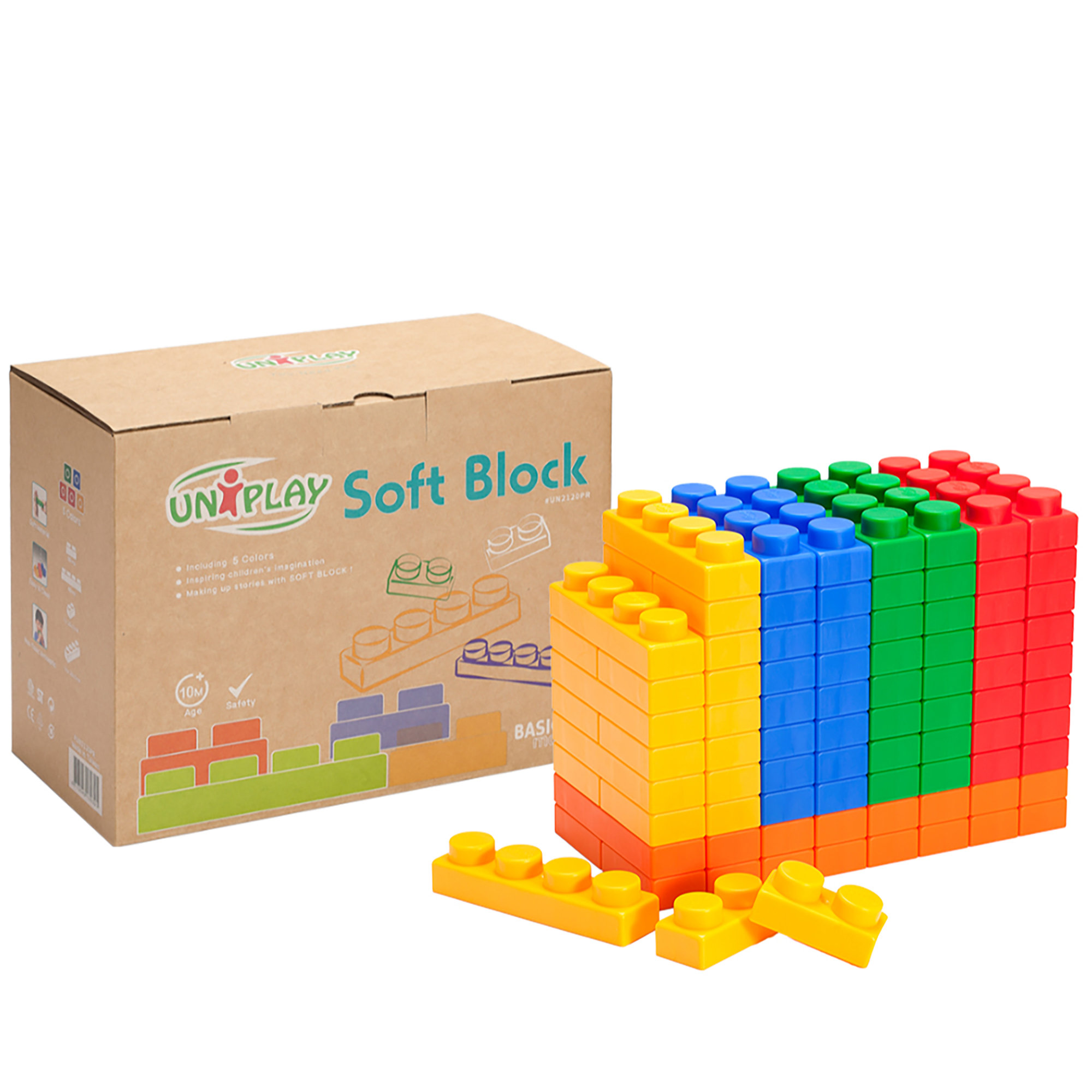 UNiPLAY Soft Plastic Stacking Building Blocks | Wayfair