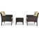 Winston Porter Bryella Metal 2 - Person Seating Group with Cushions ...