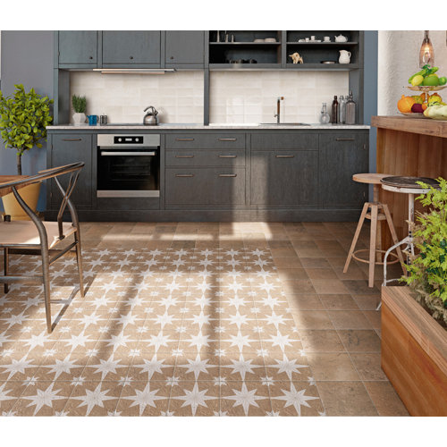 The Bella Collection Tulum 8" x 8" Concrete Look Wall & Floor Tile ...