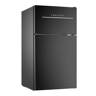 Frestec 3.2 Cubic Feet cu. ft. Freestanding Mini Fridge with Freezer ...