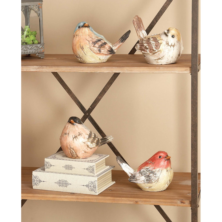 August Grove® Esther 4 Piece Polystone Birds Figurine Set & Reviews ...