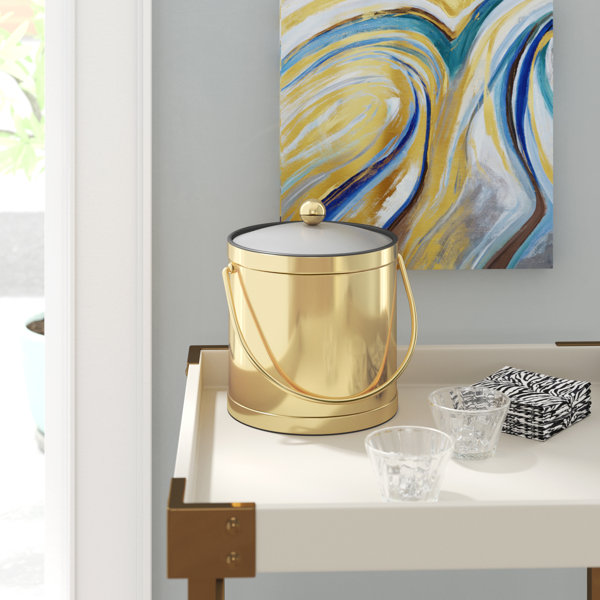 House of Hampton® Dajavette 3 Qt Ice Bucket with Lucite Cover in ...