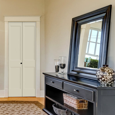 Trimlite Primed 2 Panel Shaker Bi-Fold Door & Reviews | Wayfair