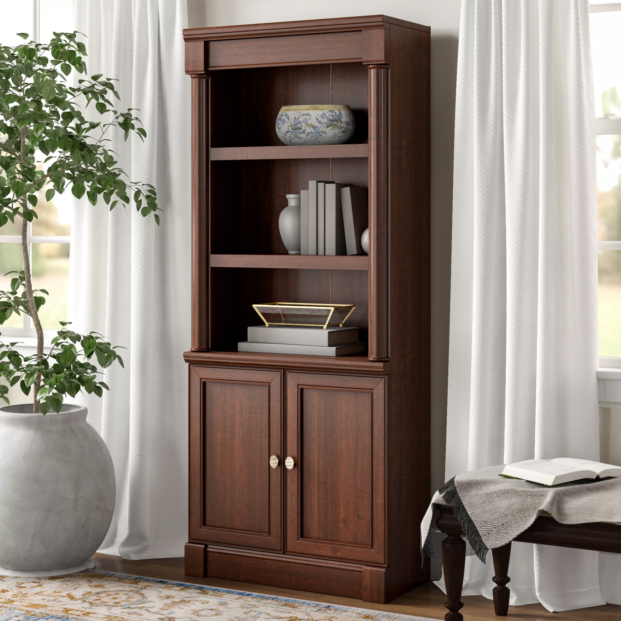 Darby Home Co Manahan 71.88'' H x 29.38'' W Standard Bookcase & Reviews ...