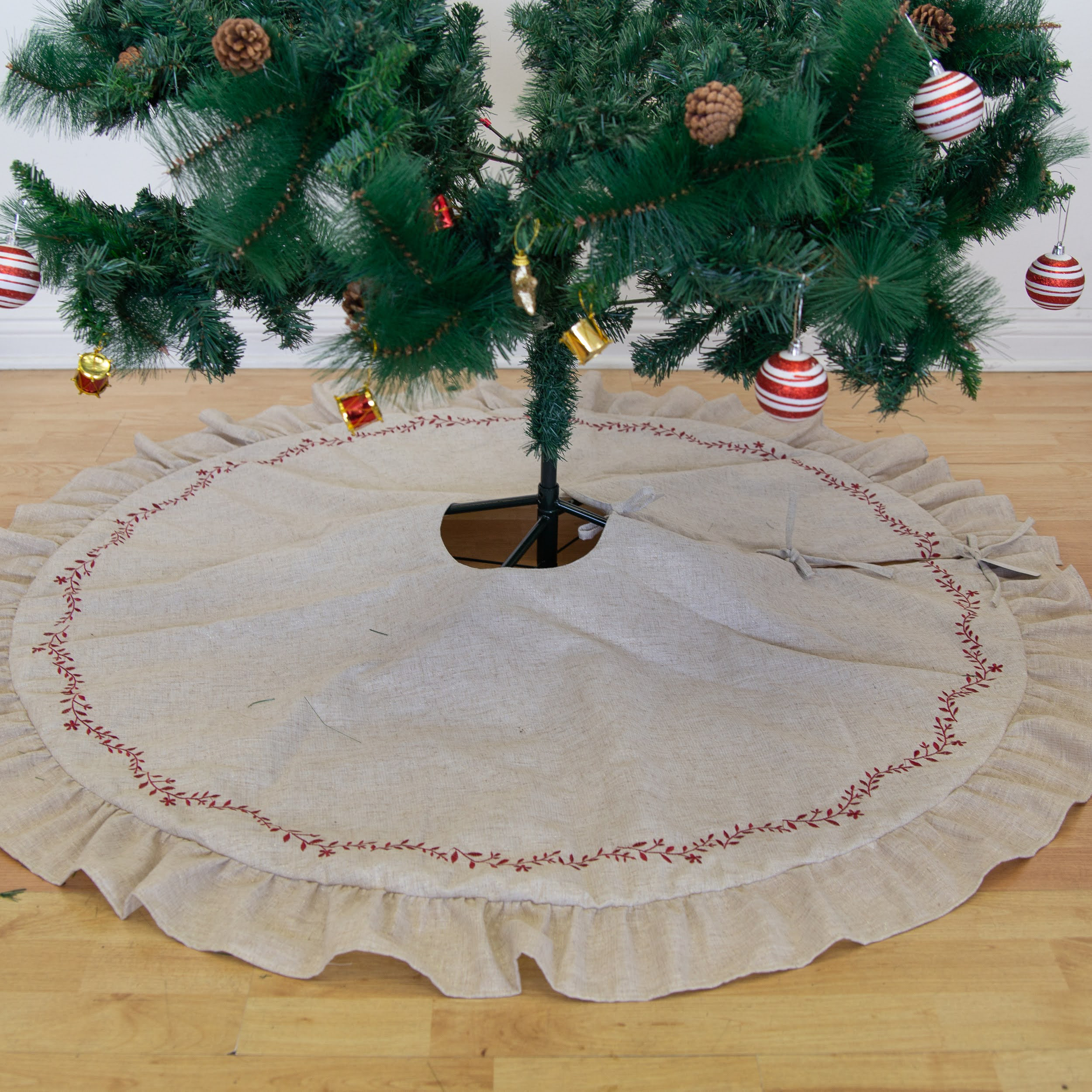 Homey Cozy Linen Tree Skirt | Wayfair