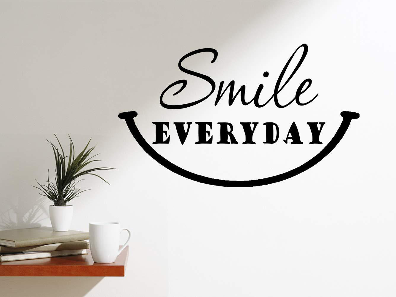 Winston Porter Smile Everyday Happy Quotes Motivating Wall Decal ...