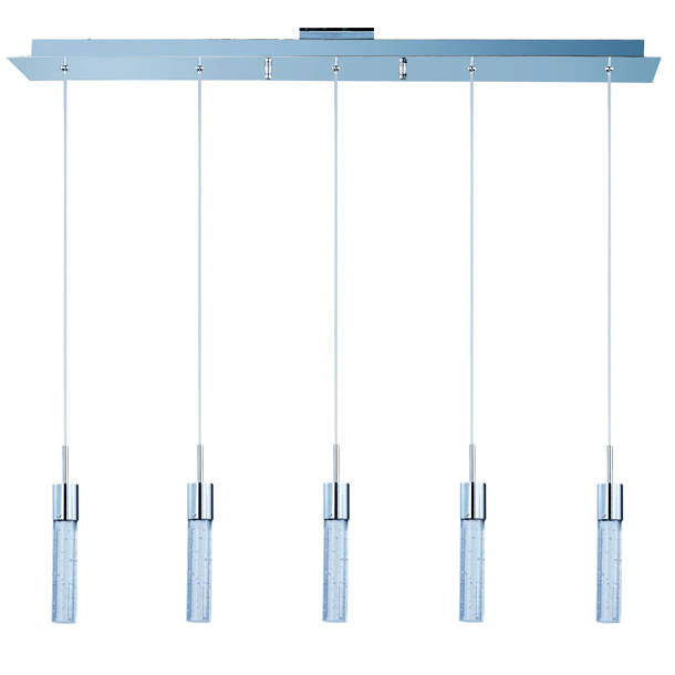 Latitude Run® Thiede 5 - Light Kitchen Island Linear Pendant | Wayfair