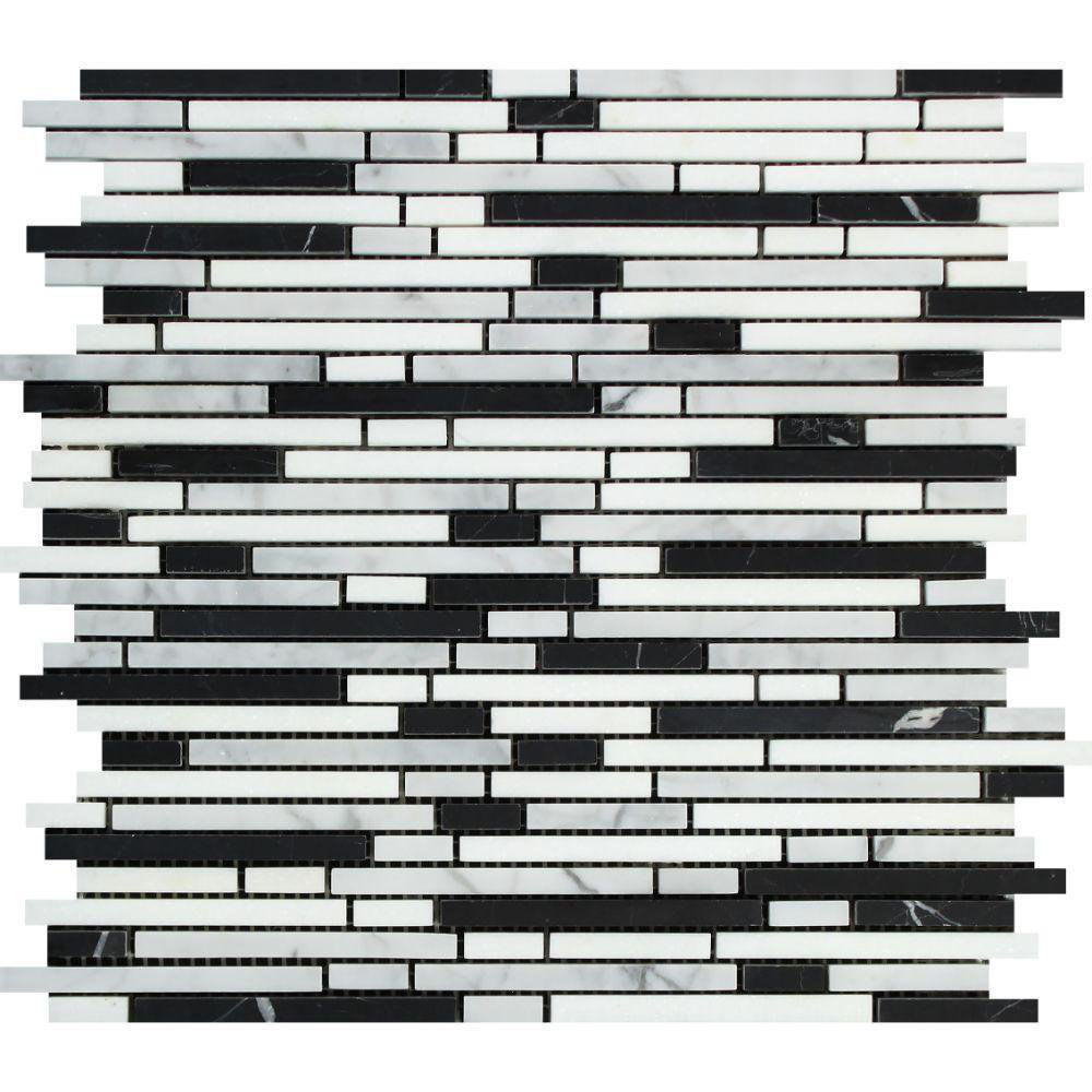 Stone & Tile Shoppe, Inc. Marble Linear Mosaic Wall & Floor Tile | Wayfair