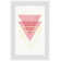 Wrought Studio Rose Triangles by Julia Posokhova - Picture Frame ...