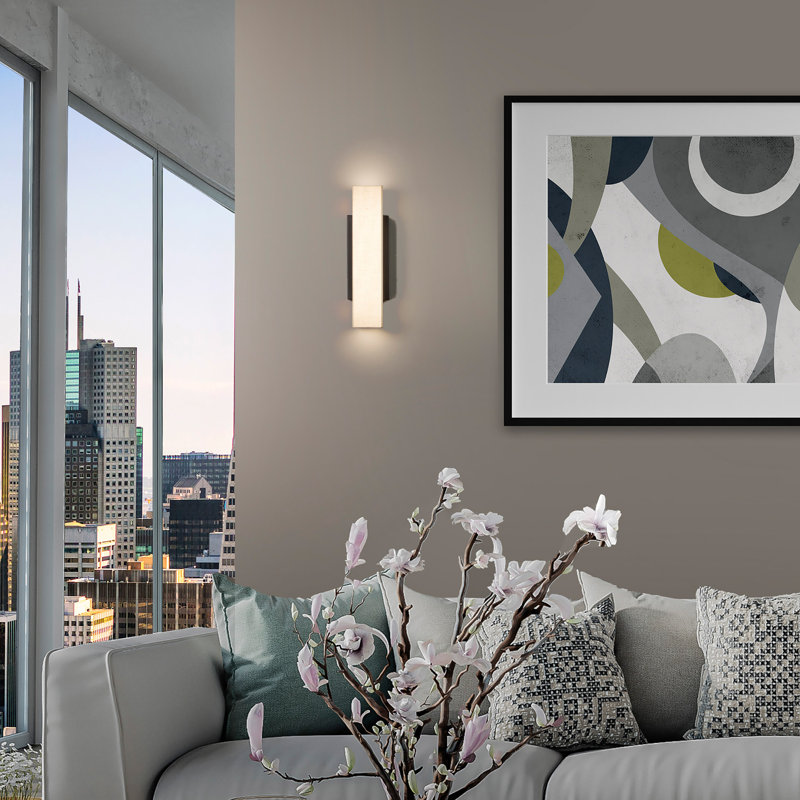 dweLED Volga Aluminum LED Flush Mounted Sconce | Wayfair