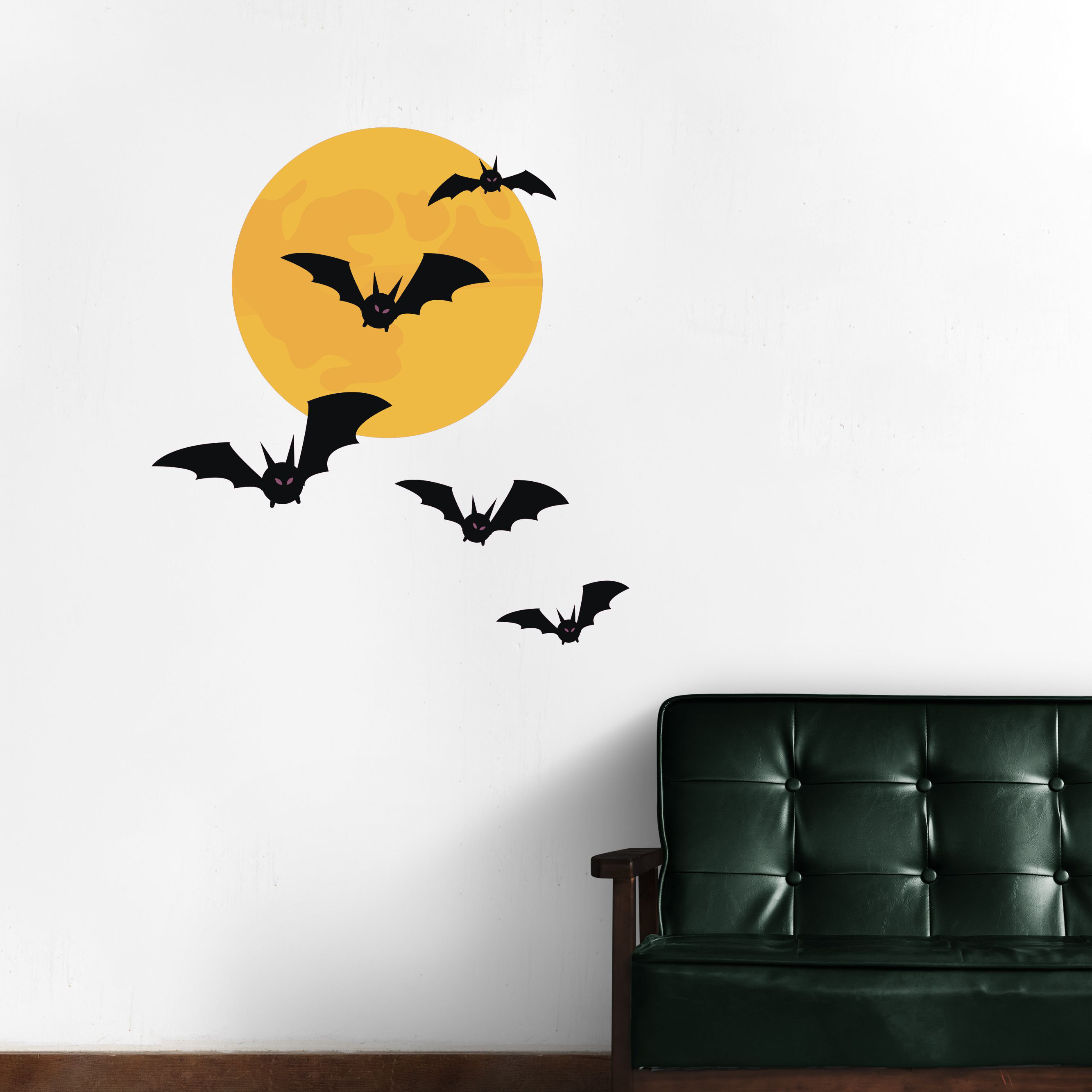 The Holiday Aisle® Flying Bats Wall Decal | Wayfair