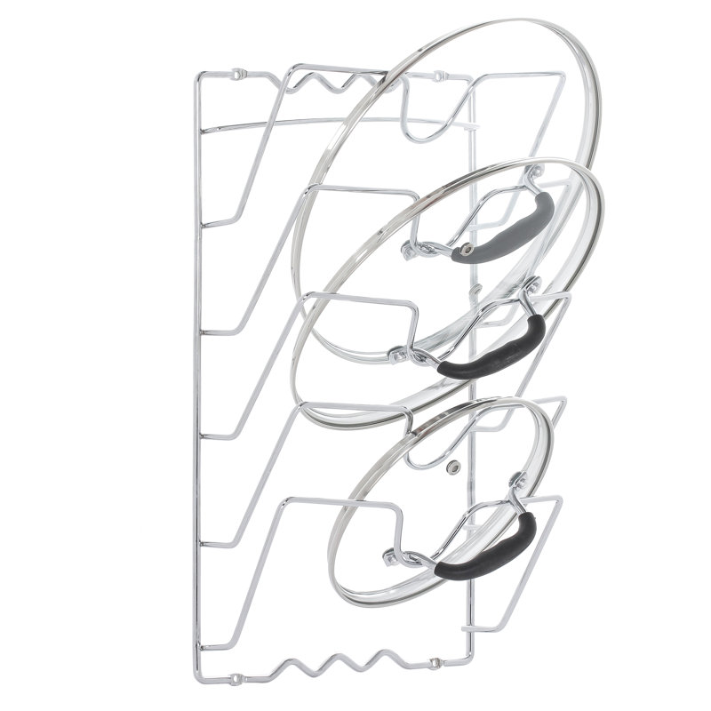 Rebrilliant Wall Mounted Pot Lid Rack & Reviews | Wayfair