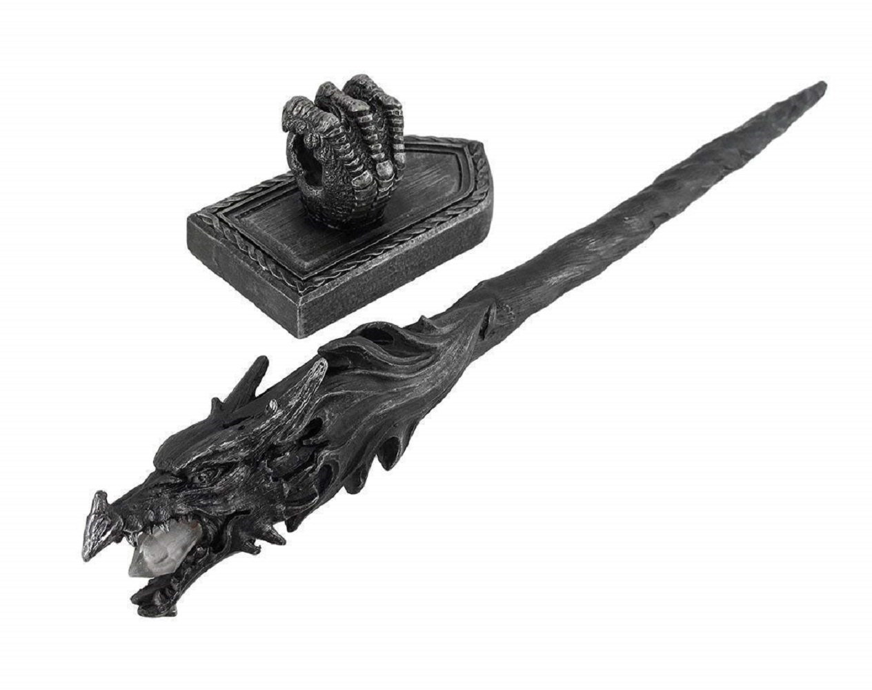 World Menagerie Left and Right Dungeon Dragon Head Scepter Orb Torch ...