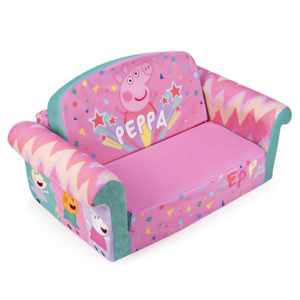Marshmallow Furniture Peppa Pig Comfy 2-in-1 Flip Open Personalized ...