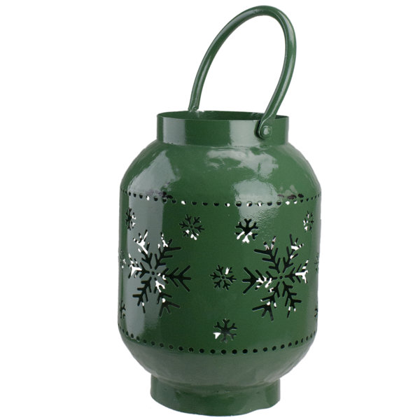 Northlight Snowflake Cutout Christmas Candle Lantern | Wayfair