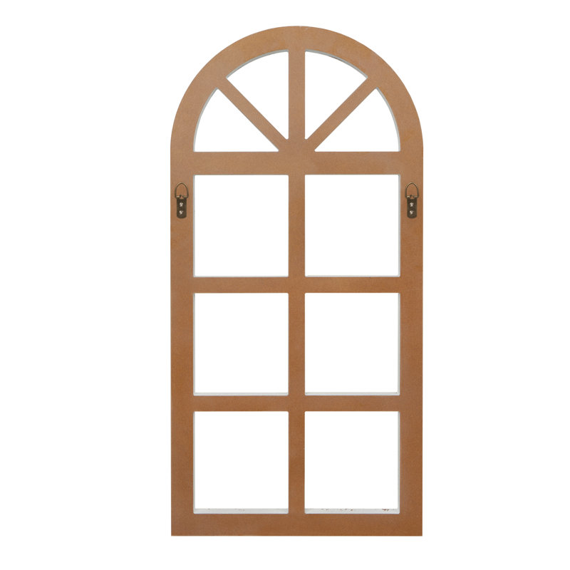 One Allium Way® 2 Piece Rustic Barn Wood Decorative Window Frame Wall ...