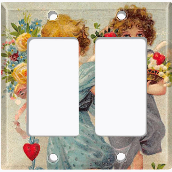 WorldAcc Cupid 2-Gang Toggle Light Switch Wall Plate | Wayfair