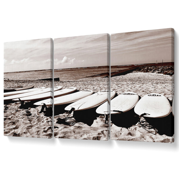 Highland Dunes Surfers Pick Canvas 3 Panel Set | Wayfair.co.uk