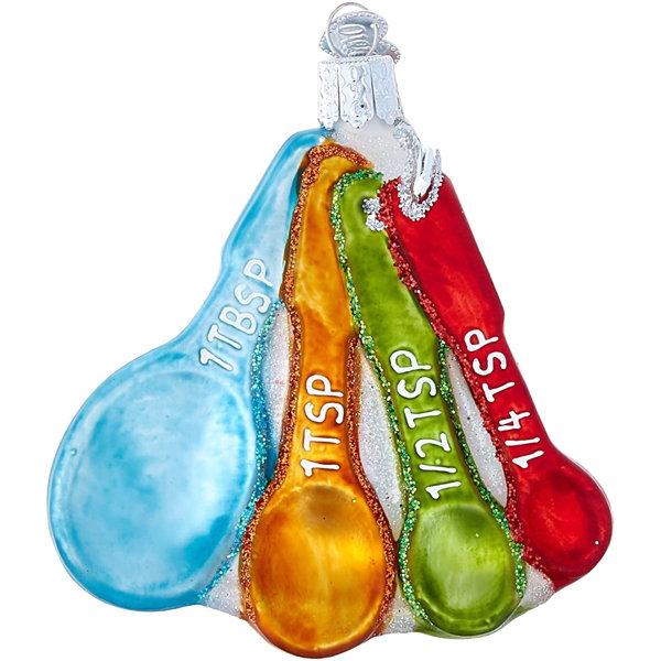 Old World Christmas Measuring Spoons Hanging Figurine Ornament ...