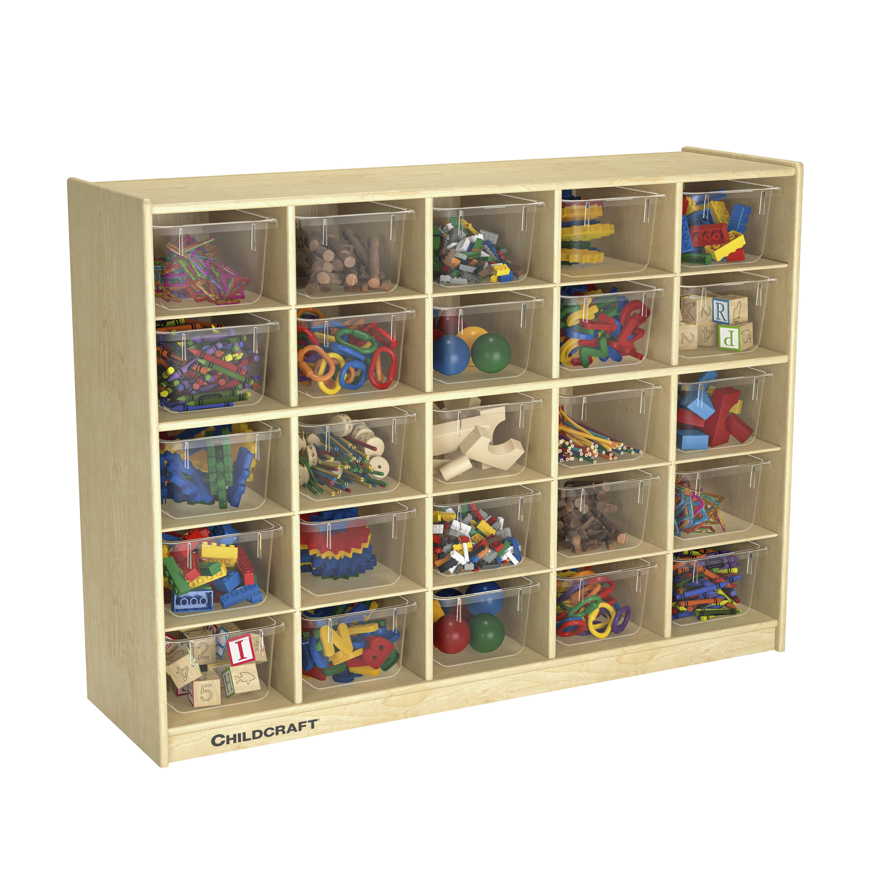 Childcraft Mobile 25 Compartment Cubby with Trays | Wayfair