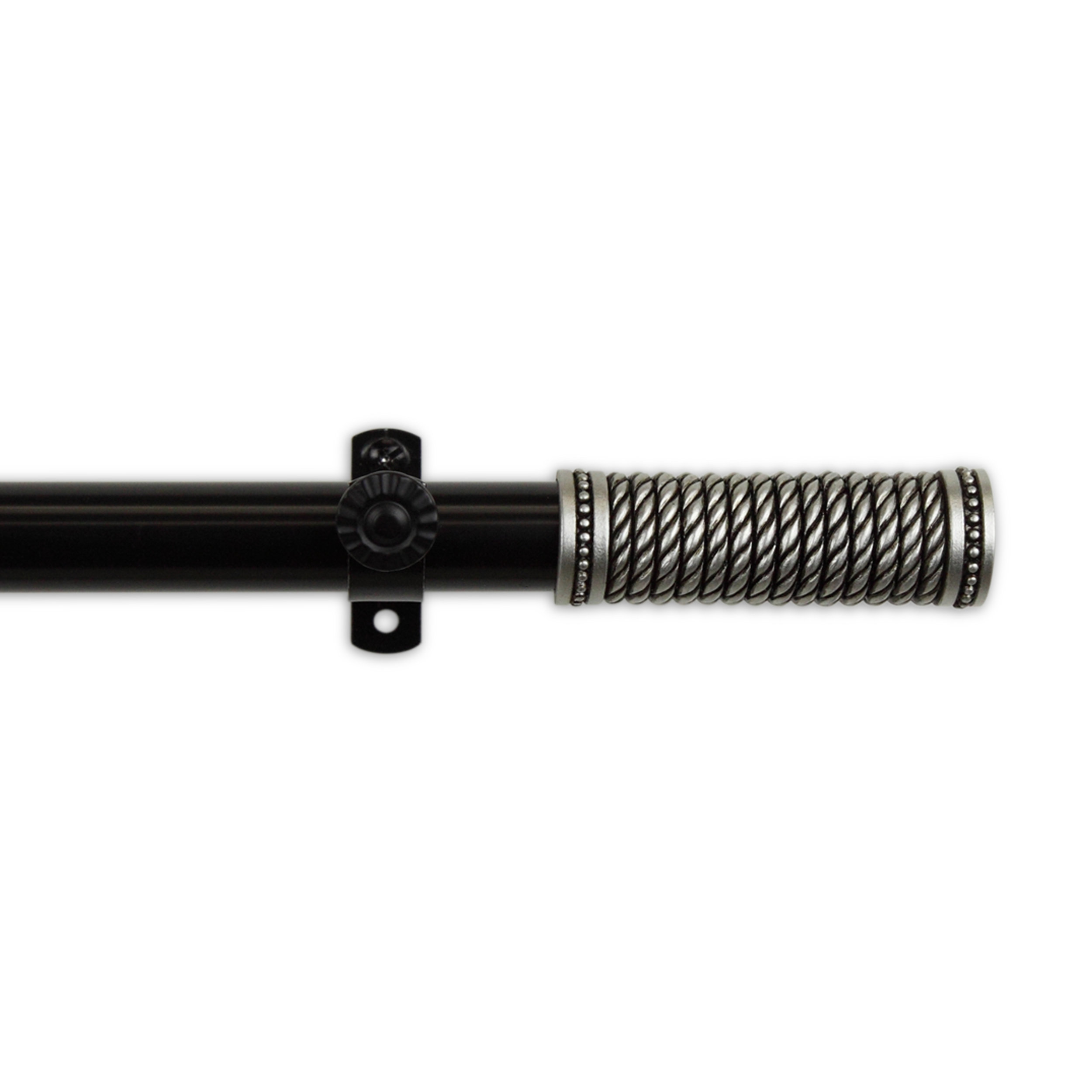 Fleur De Lis Living Norita Threaded Finial Window Single Curtain Rod ...