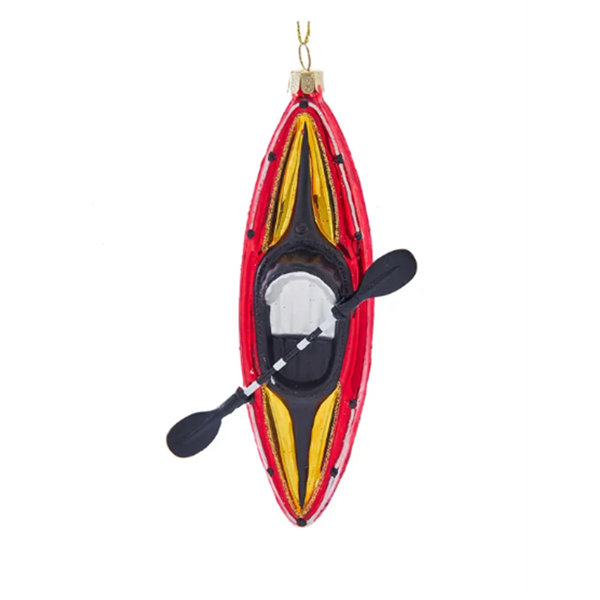 Kurt Adler Kayak Hanging Figurine Ornament | Wayfair