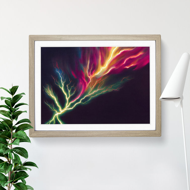 Metro Lane Decorated Lightning Bolt - Picture Frame Graphic Art ...