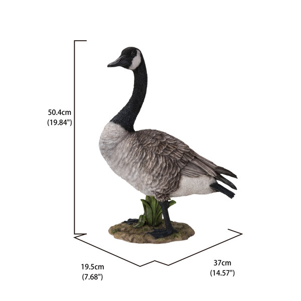 Hi-Line Gift Ltd. Standing Canada Goose Statue | Wayfair