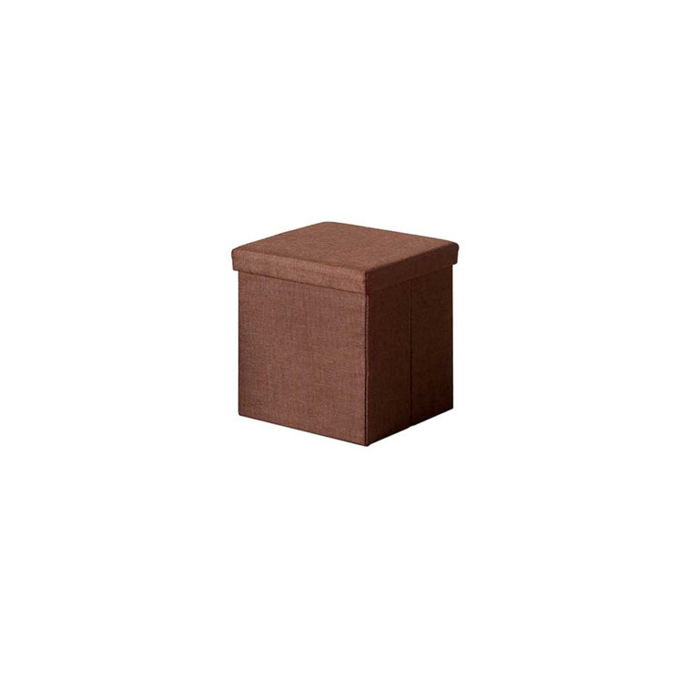 Ebern Designs Gayron Square Solid Colour Storage Ottoman with Storage ...